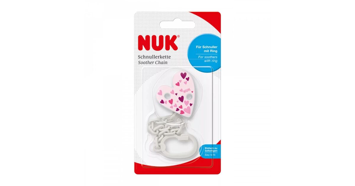 NUK Schnullerkette, rosa | Pepita.com