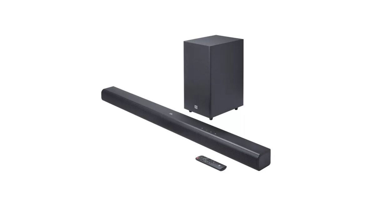 JBL SB580 BLKEP 3.1 Kanal Soundbar Schwarz + Kabelloser Subwoofer ...