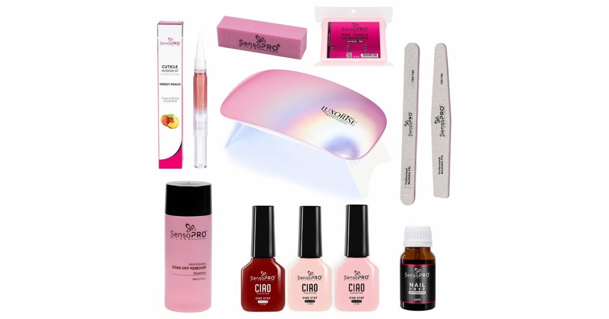 SensoPRO Milano One Step félig tartós körömlakk 7 ml, UV lámpával, Pink ...