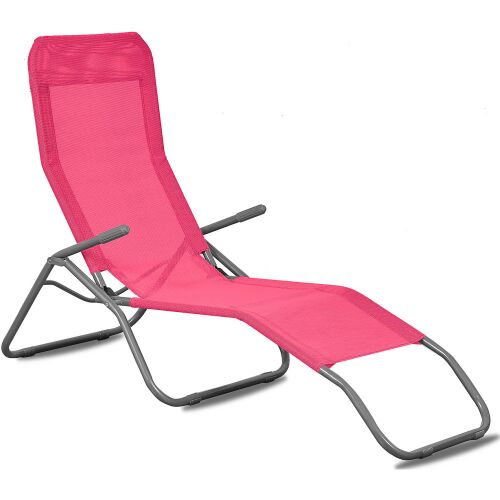 INLEA Sezlong de grădină / SOLIS - roz | Pepita.com