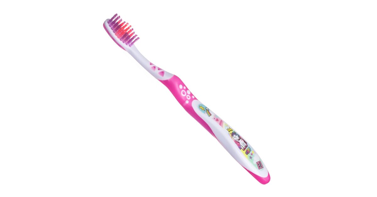 Perie de Dinti Fucsia cu Model Unicorn Donuts pentru Copii 17cm ...
