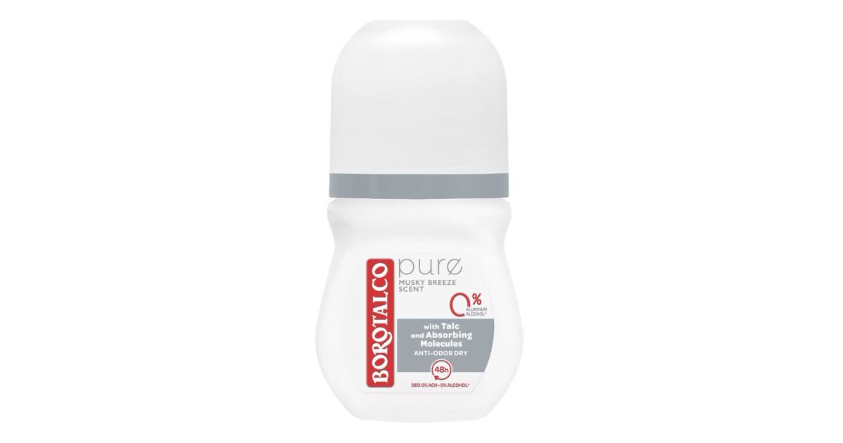 Deodorant, Borotalco, Roll On 50 ml 48H Pure Clean Freshness | Pepita.com