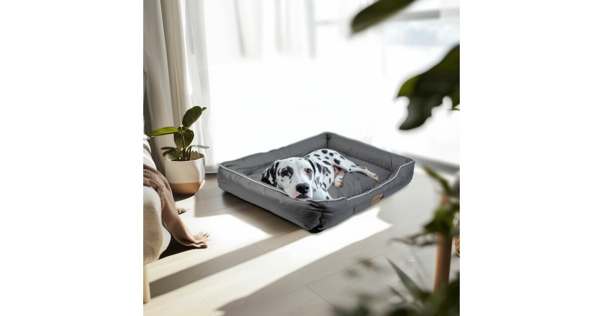 Hundebett, 87 x 59 x 13 cm, grau | Pepita.com