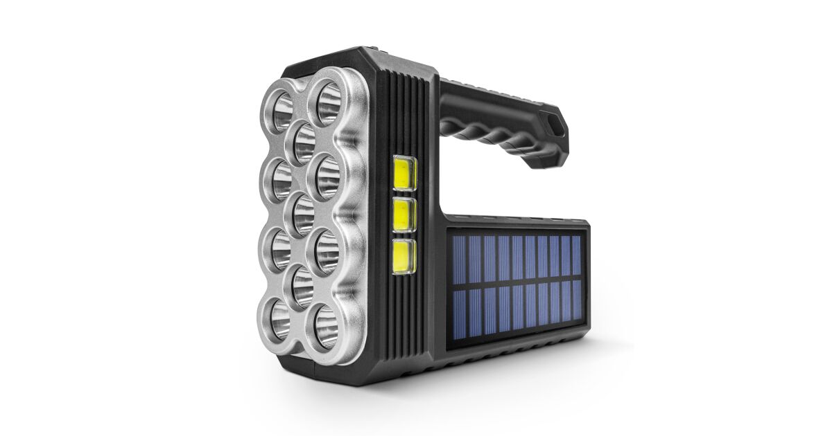 Solar LED Laterne 1000lm, COB+XPE, USB wiederaufladbar, IP55 ...
