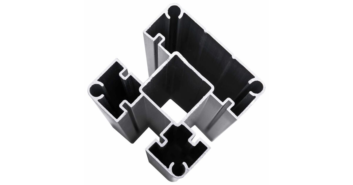 vidaXL Kerítés Készlet 7 pcs 1218 x 186 cm WPC és Alumínium Szürke ...