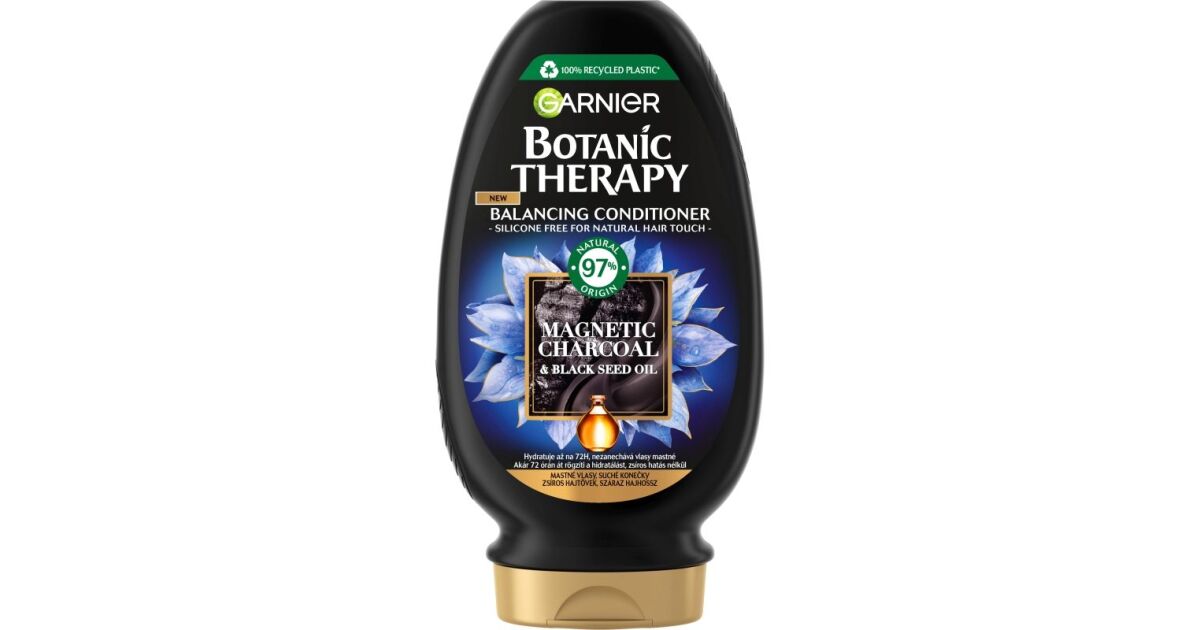 Balsam, Botanic Therapy, 200 ml Magnetic Charcoal Black Seed Oil ...