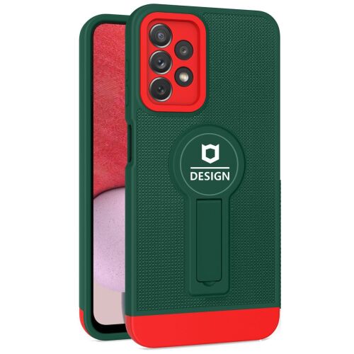 Husa Armor Design cu Stand pentru iPhone 11, Verde/Rosu, Suport Auto ...