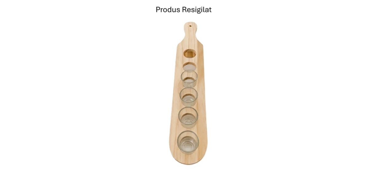 RESIGILAT - Set 6 Pahare Shot din Sticla Alista Home, cu Suport din ...