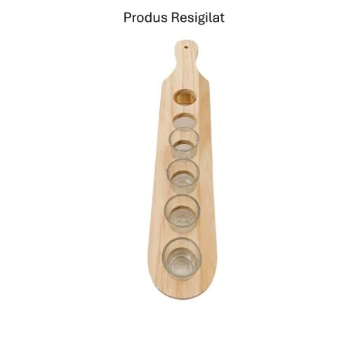 RESIGILAT - Set 6 Pahare Shot din Sticla Alista Home, cu Suport din ...