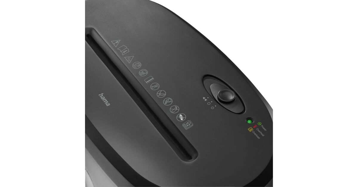 Hama Safe X120 iratmegsemmisítő Keresztbe vágás 68 dB 22 cm Fekete ...