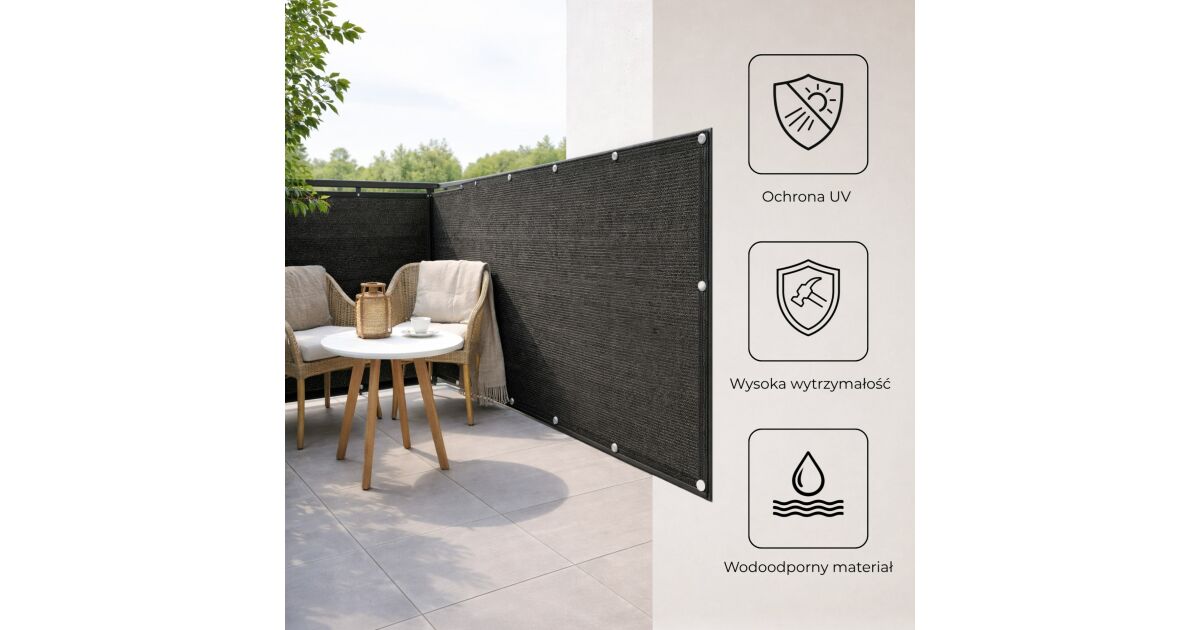 Bn1029 paravan pentru balcon 1 x 5 m | Pepita.com