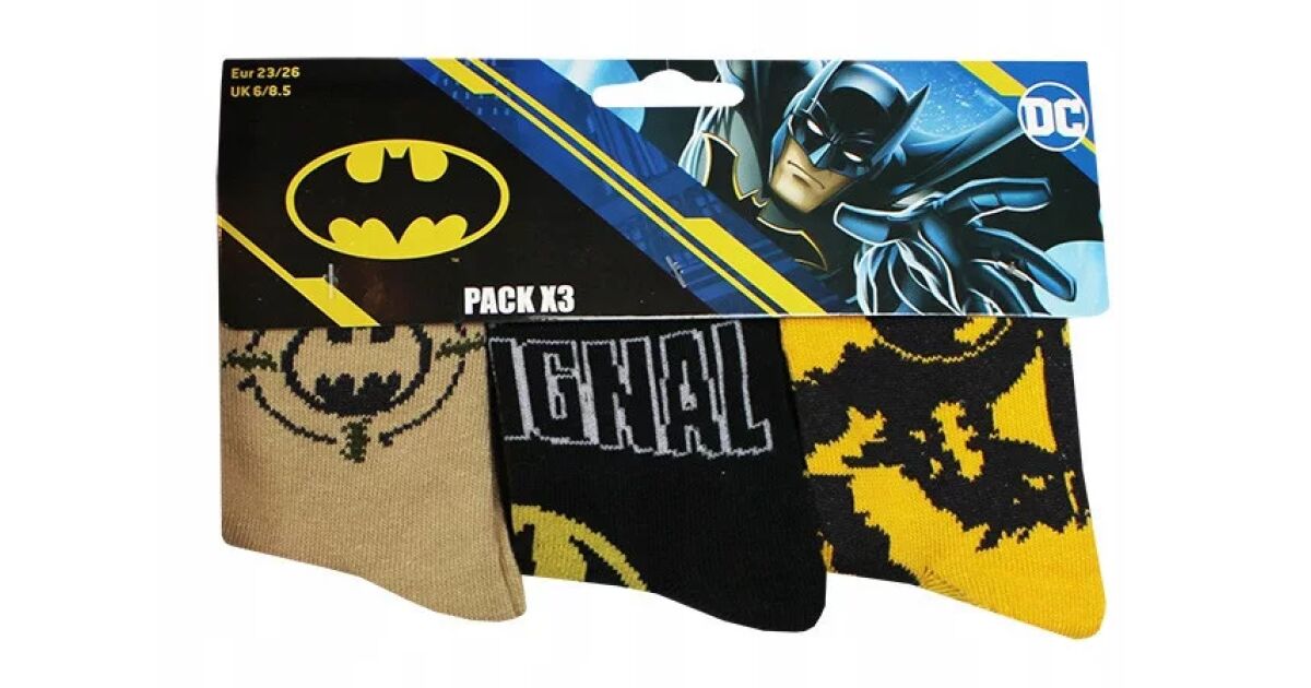Șosete Batman pentru copii, mărimea 31/34 | Pepita.com