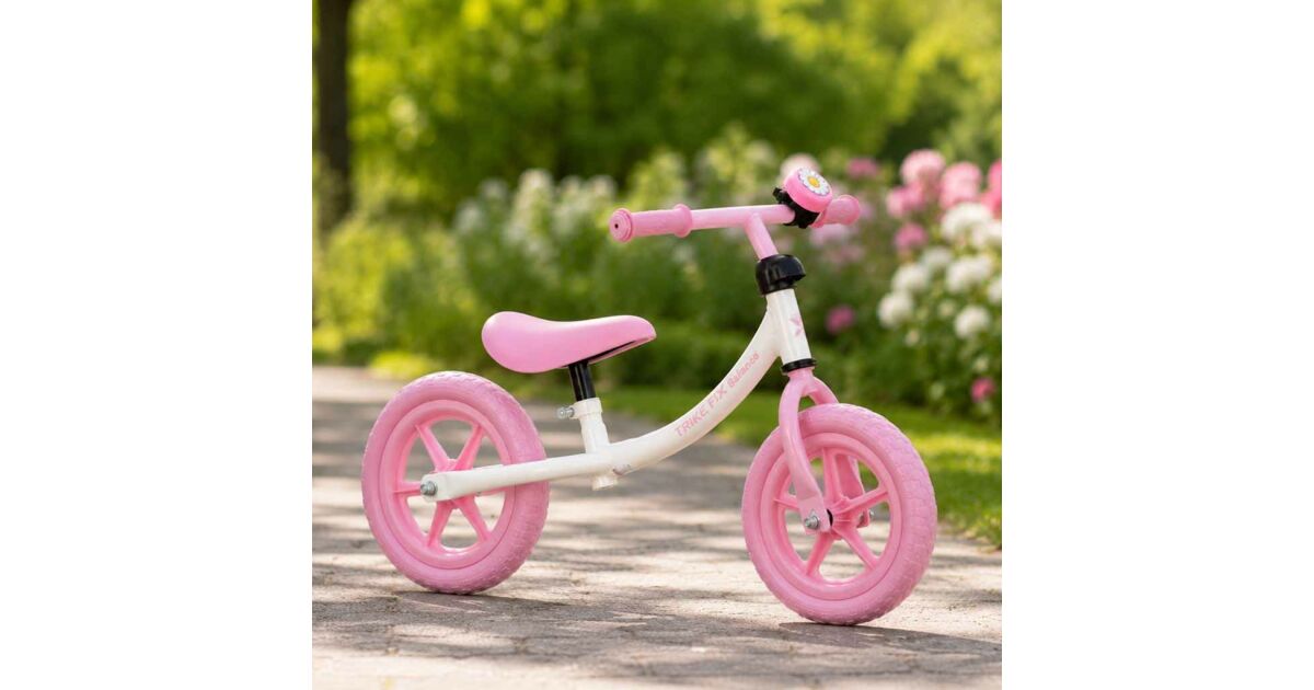Odrážadlo Trike Fix Balance so zvončekom, ružové | Pepita.com