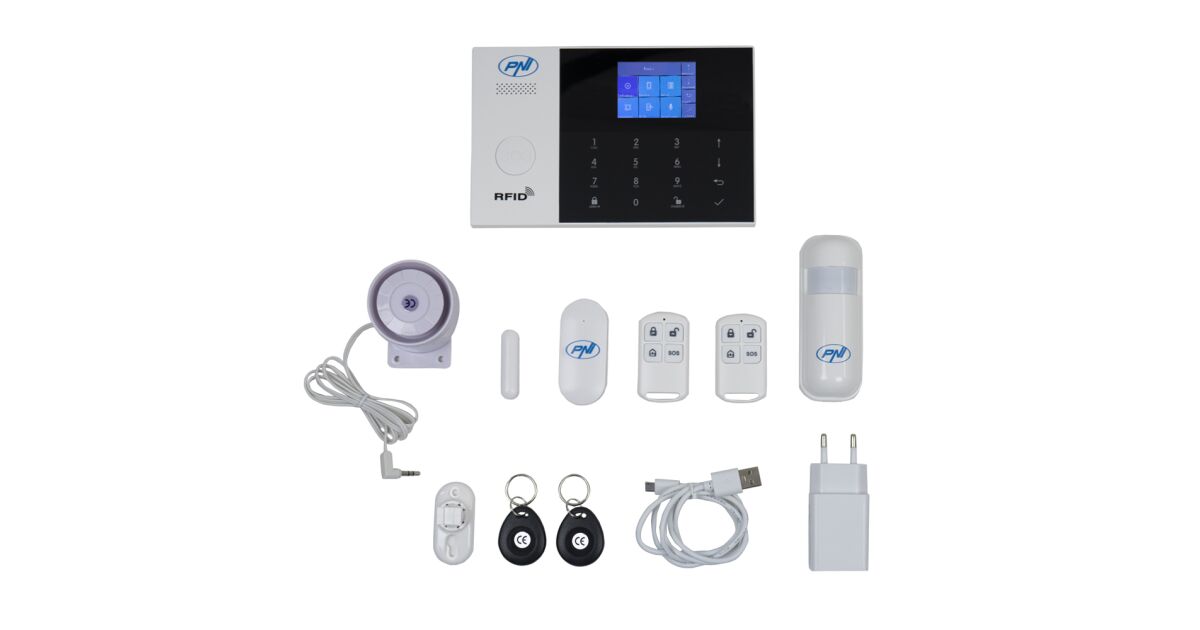 Sistem de alarmă wireless PNI SafeHouse HS550 Wifi GSM 3G, Cu ...