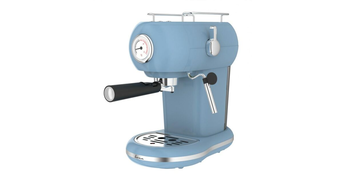 Espressor manual Fram FEM-D15RBL, 1100 W, rezervor 1.2 L, 15 bari ...