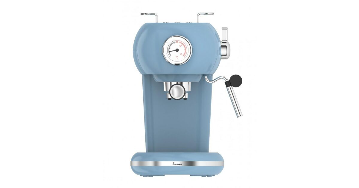 Espressor manual Fram FEM-D15RBL, 1100 W, rezervor 1.2 L, 15 bari ...