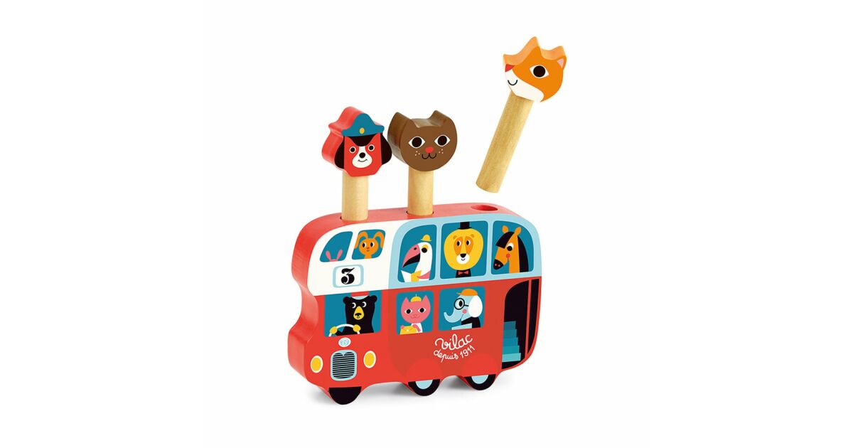 Holzspielzeug POP-UP Bus - Design von Ingela P. Arrhenius - Vilac ...