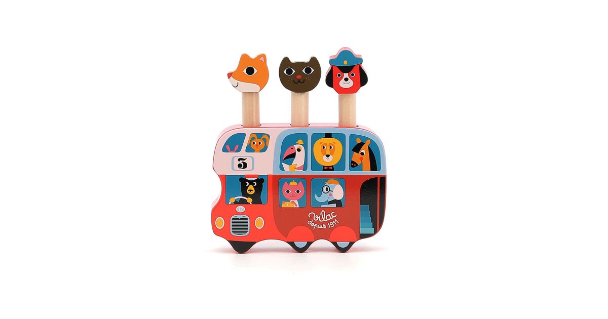 Holzspielzeug POP-UP Bus - Design von Ingela P. Arrhenius - Vilac ...