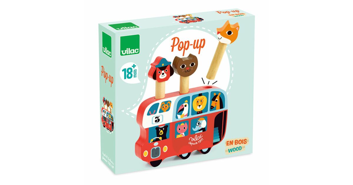 Holzspielzeug POP-UP Bus - Design von Ingela P. Arrhenius - Vilac ...