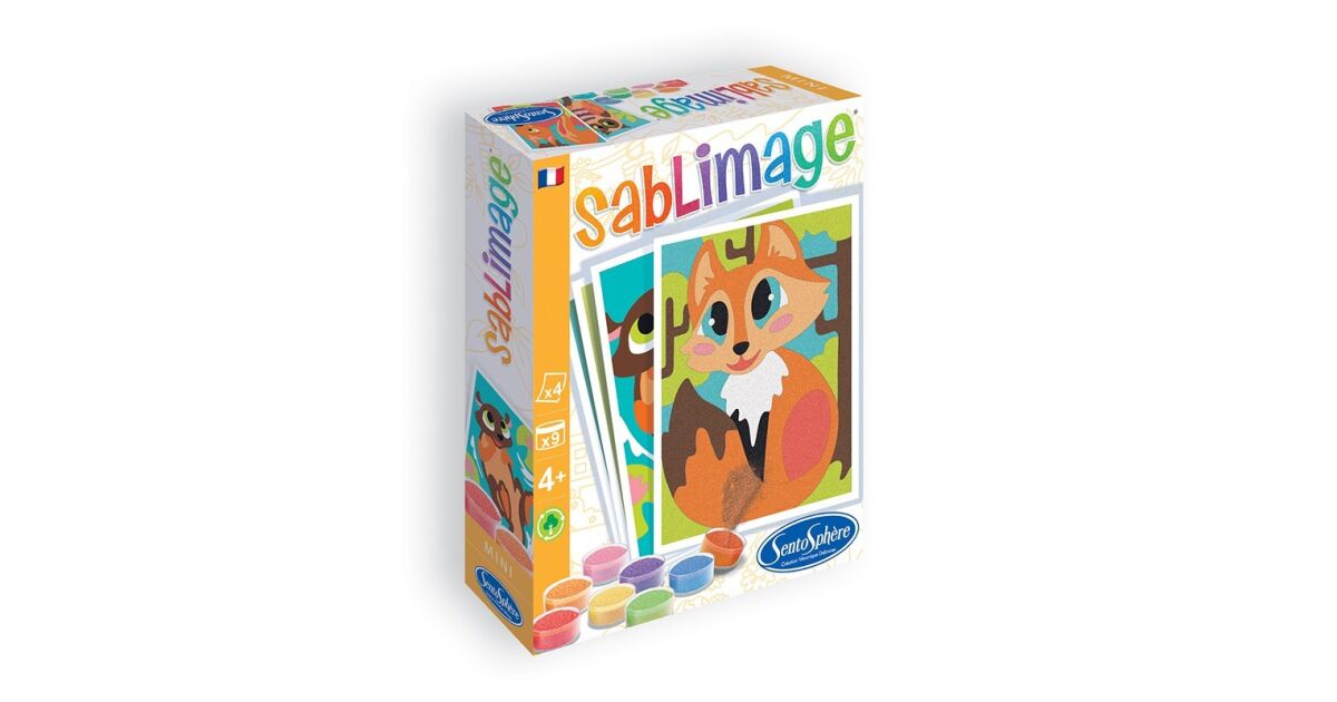 Set creativ cu nisip - Mini Sablimage Animale din pădure - Sentosphere ...
