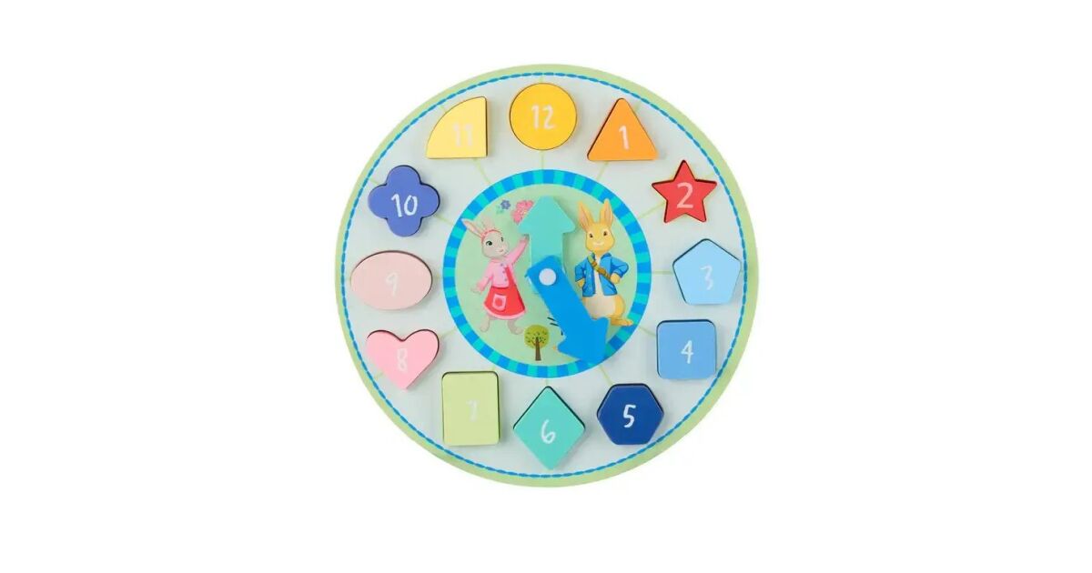 Puzzle zegar Peter Rabbit™, Orange Tree Toys | Pepita.com