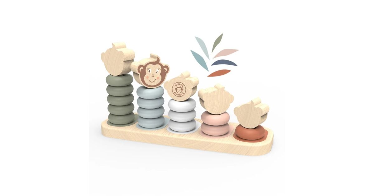 Stapel-Spiel Familie der Affen, Speedy Monkey | Pepita.com