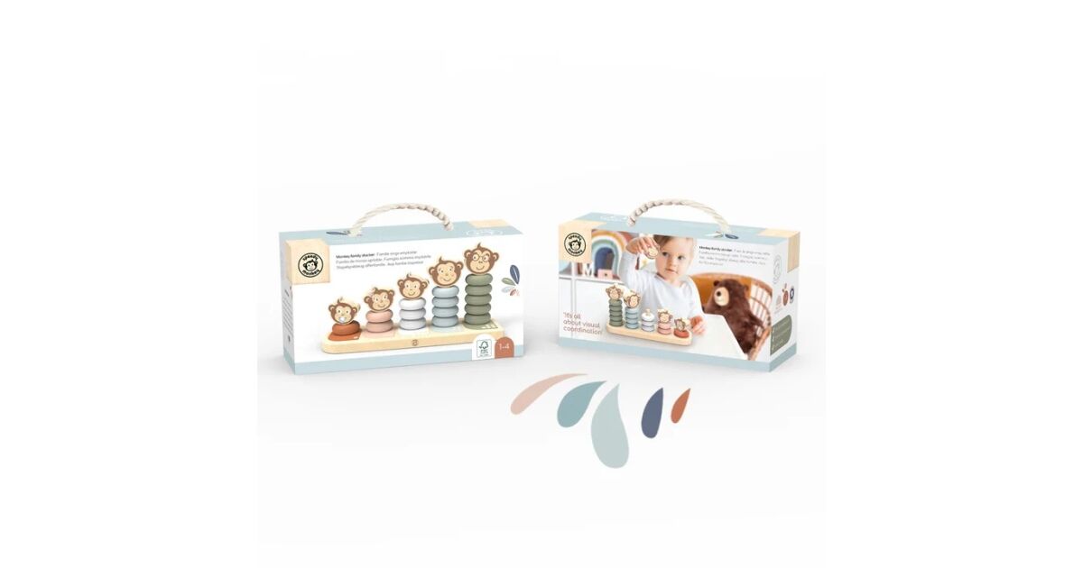 Stapel-Spiel Familie der Affen, Speedy Monkey | Pepita.com