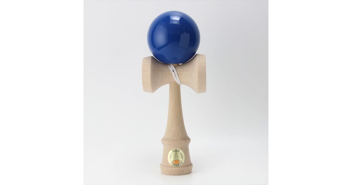 Drevená zručnostná hračka Kendama Ozora, 18 cm - Modrá | Pepita.com