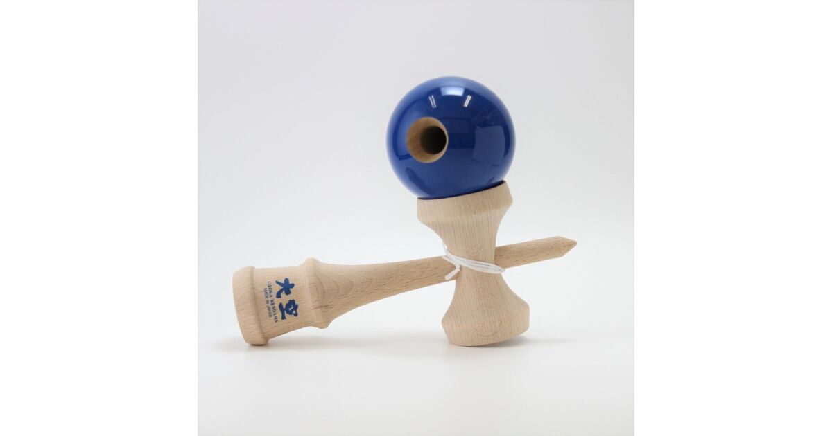Drevená zručnostná hračka Kendama Ozora, 18 cm - Modrá | Pepita.com