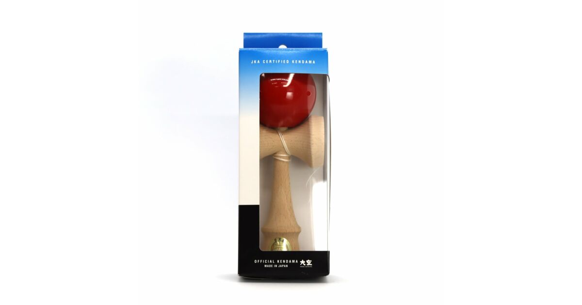 Drevená zručnostná hračka Kendama Ozora, 18 cm - Modrá | Pepita.com