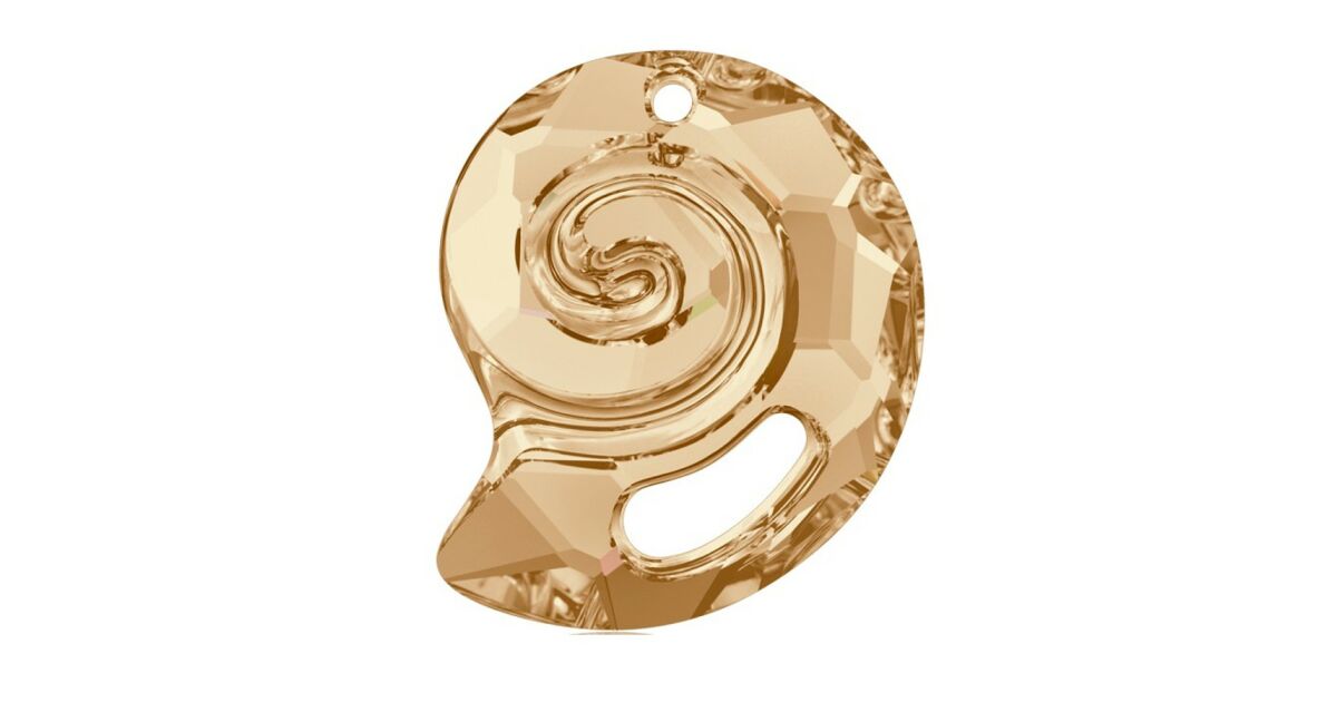 Sea Snail Pendant- Swarovski medál- Golden Shadow | Pepita.hu