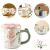 Cadou personalizat model Cana ceramica roz cu motiv floral, + Cutie ...