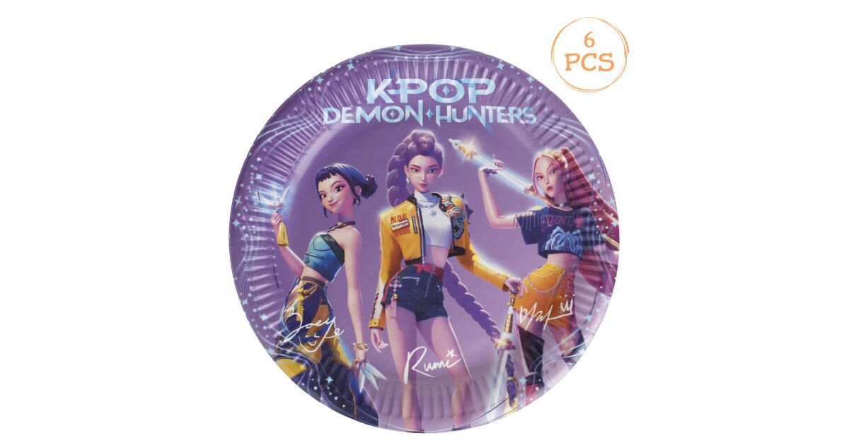 Farfurii din Carton de Petrecere K-POP Ø23cm - 6 buc. | Pepita.com