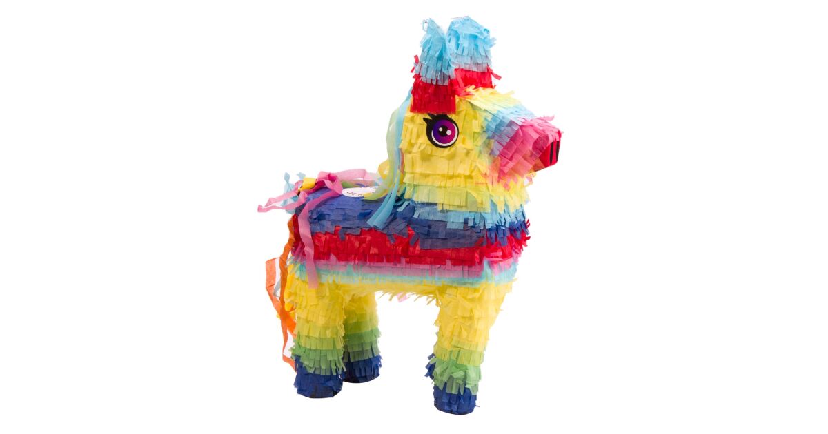 Pinata de Petrecere Colorata Magarus 35x15x44cm | Pepita.com