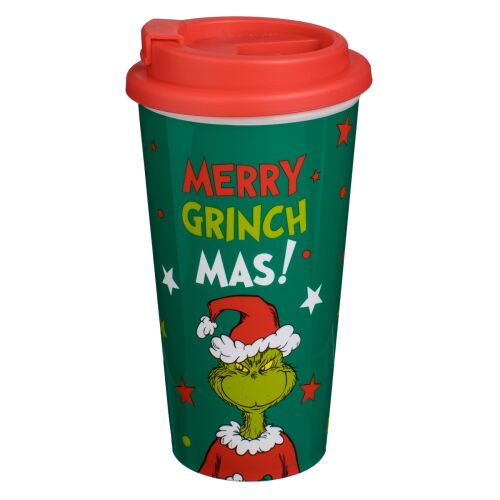 Zöld Műanyag Pohár Grinch Mintával 450ml | Pepita.hu