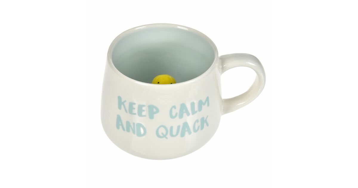 3D Rétkacsa Figurával Ellátott 370ml-es Kerámia Bögre - Keep Calm And ...
