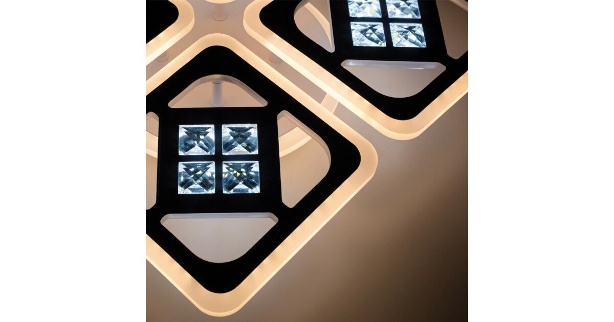 Plafoniera LED Smart Maros KL151043, dimabila, cu telecomanda, 92W ...