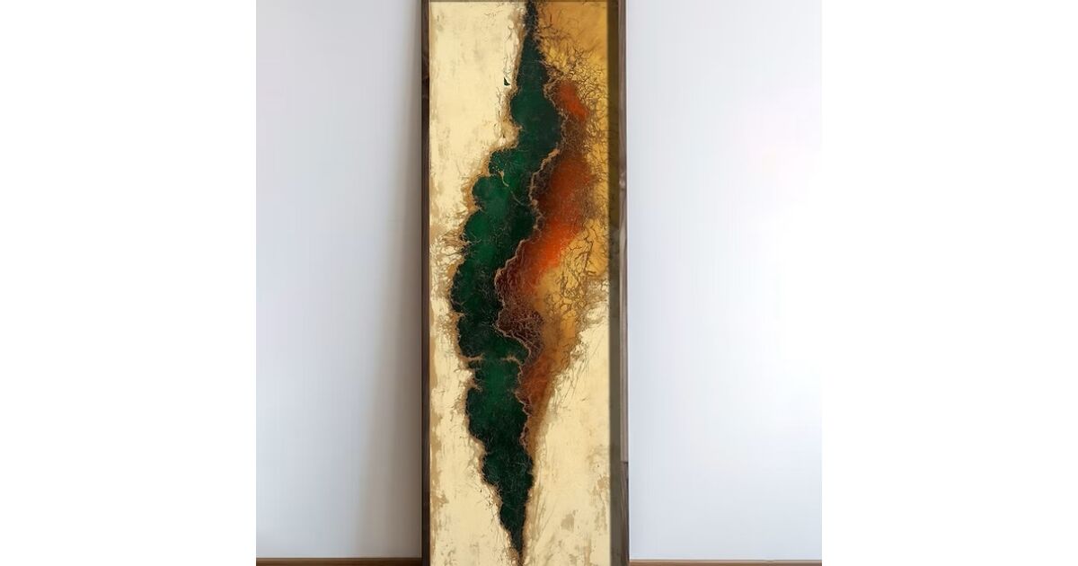 Dekoratives Bild Re-Bloom, Massivholz/MDF, mehrfarbig, 40 x 120 x 3,5 ...