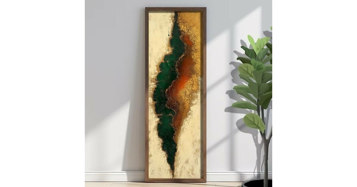 Dekoratives Bild Re-Bloom, Massivholz/MDF, mehrfarbig, 40 x 120 x 3,5 ...