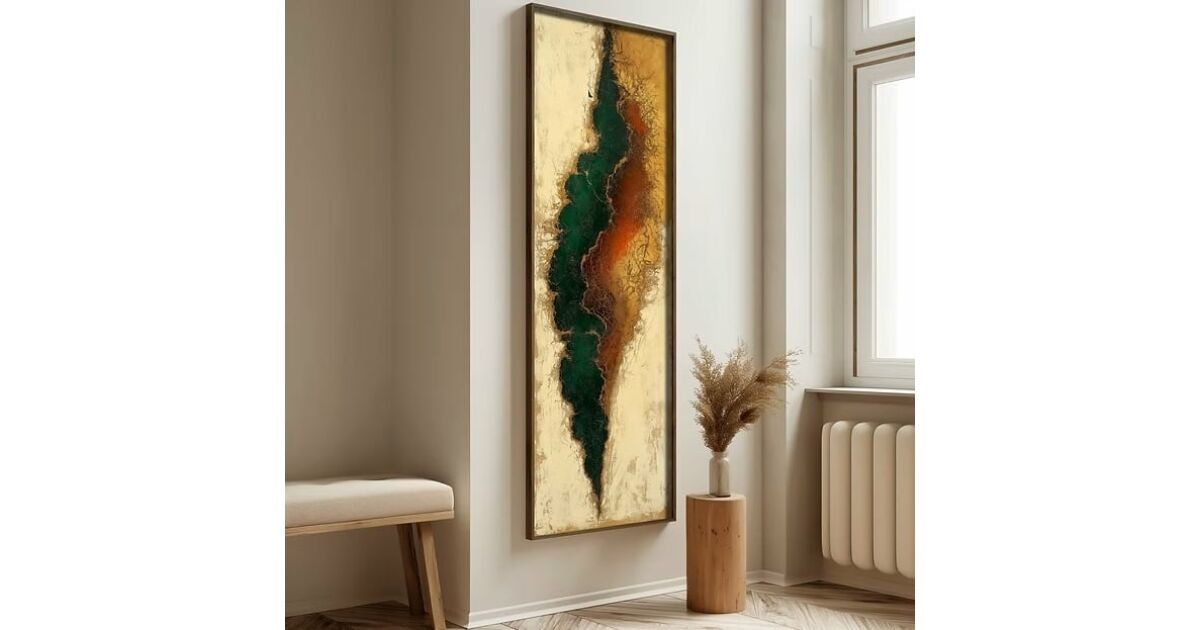 Dekoratives Bild Re-Bloom, Massivholz/MDF, mehrfarbig, 40 x 120 x 3,5 ...