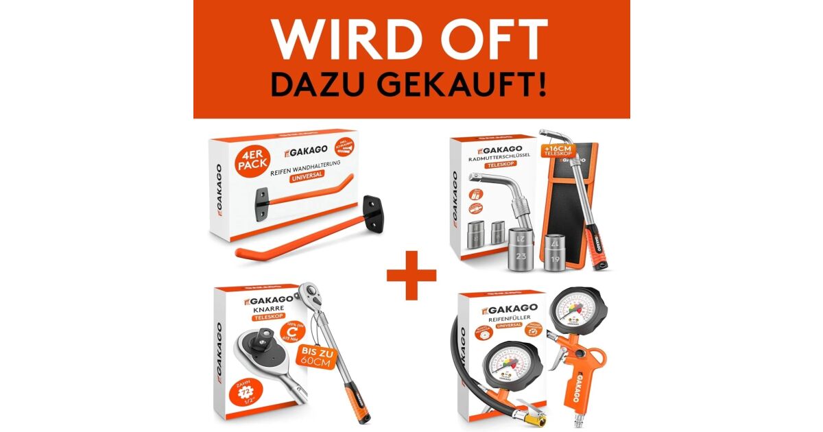 3-teiliges Satz Tubularschlüssel mit Gakago-Schutz, 17 mm / 19 mm / 21 ...