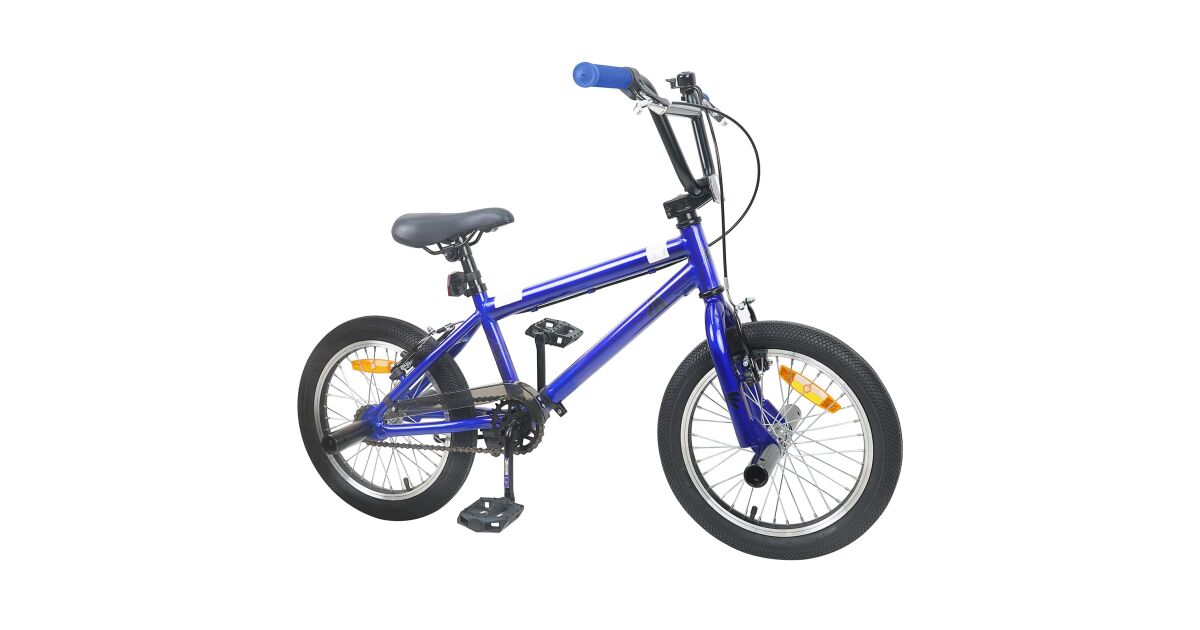 vidaXL BMX Bicikli 16 Hüvelyk 5-8 éves korig való Sötét kék | Pepita.hu