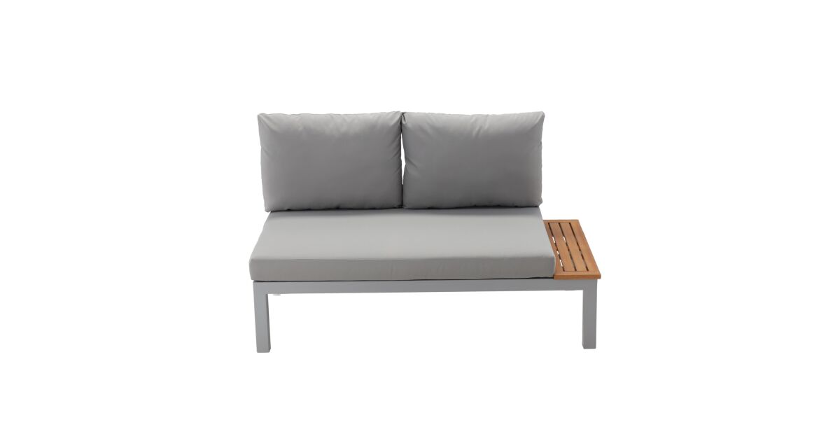 Set mobilier gradina Bohito modular cu perne, 2 canapele si masa, cadru ...