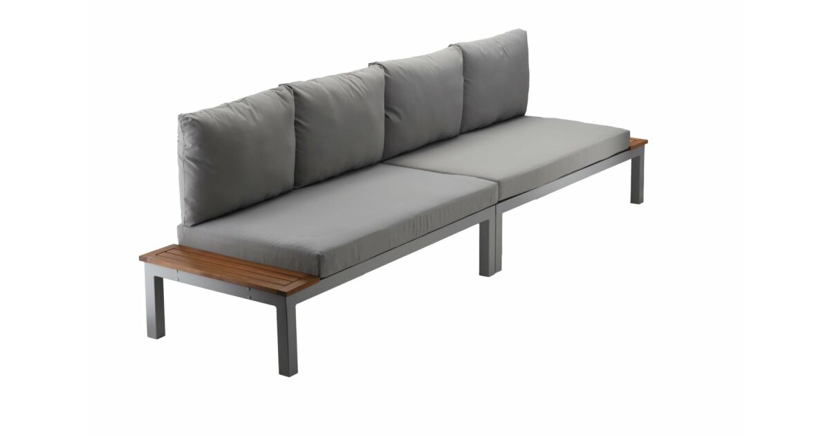 Set mobilier gradina Bohito modular cu perne, 2 canapele si masa, cadru ...