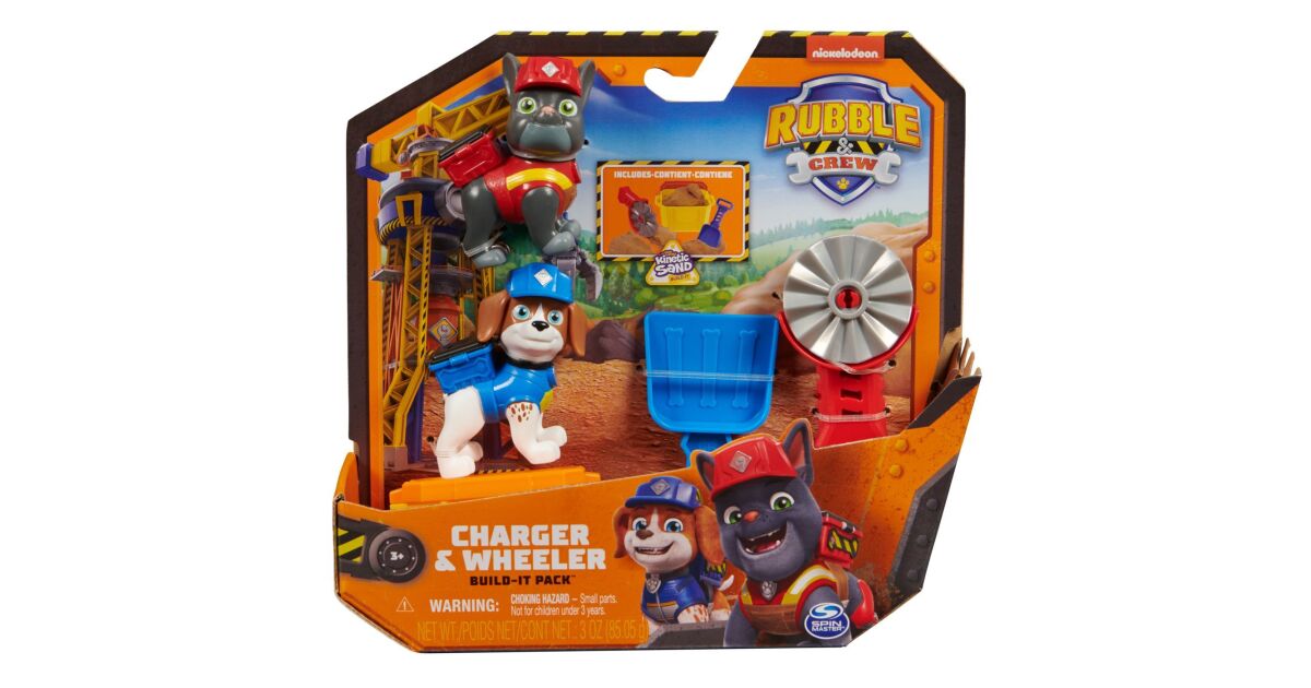 PATRULA CATELUSILOR RUBBLE SI ECHIPA CHARGER SI WHEELER CONSTRUCTIE CU ...