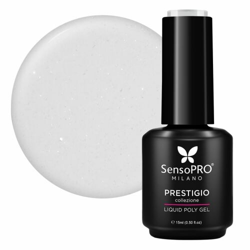 Polygel Lichid SensoPRO Milano PRESTIGIO, Milky Sheer, 15ml | Pepita.hu