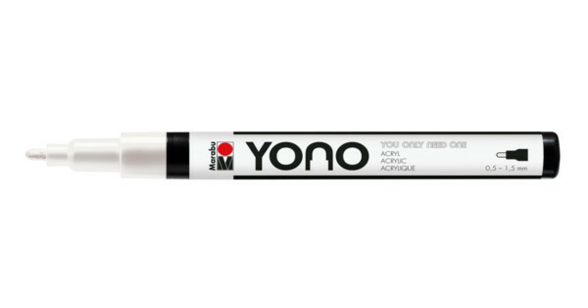 Marabu YONO Marker akrilfilc - fehér 070, 0,5-1,5 mm | Pepita.hu