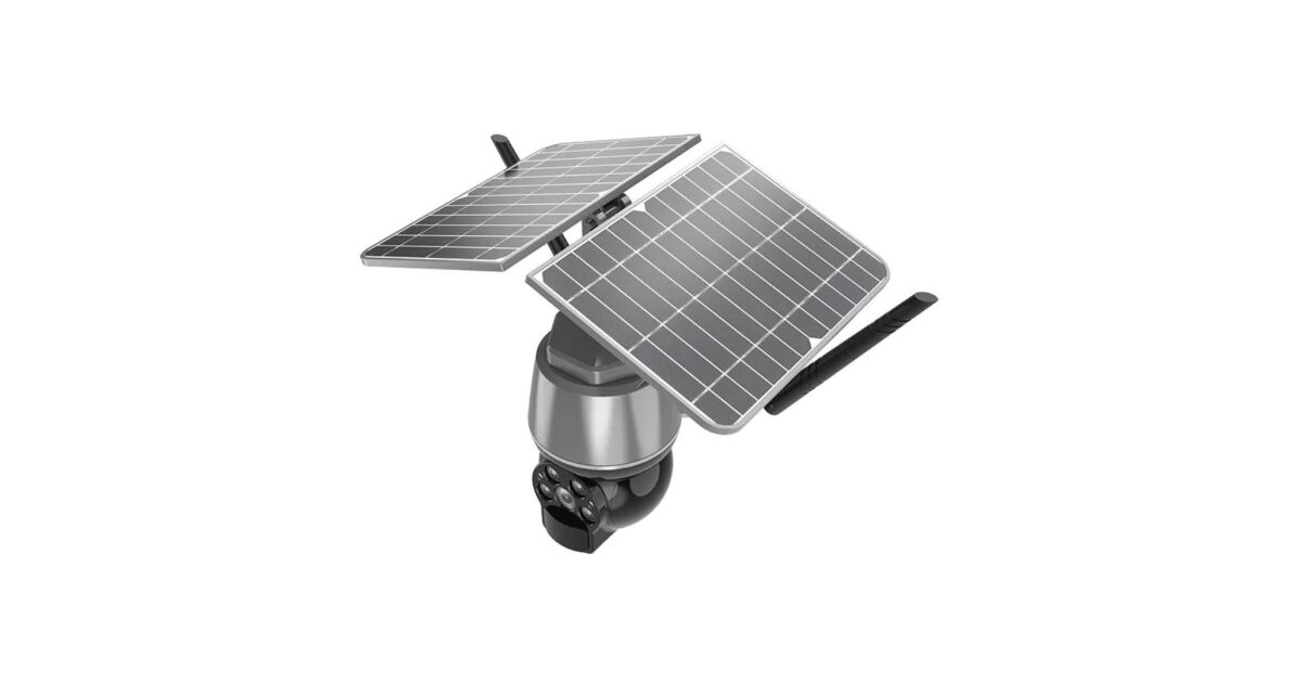Camera Supraveghere cu Panou Solar WIFI, Rezolutie 5MP, Rezistenta la ...