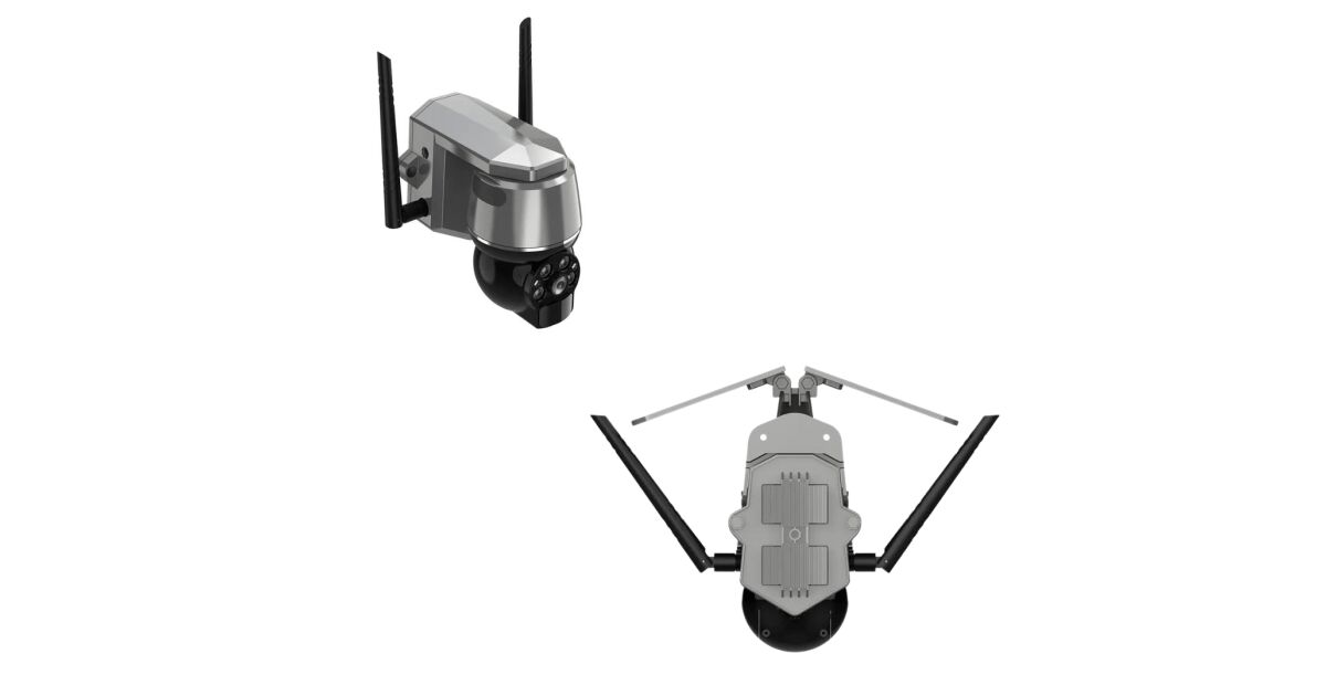 Camera Supraveghere cu Panou Solar WIFI, Rezolutie 5MP, Rezistenta la ...