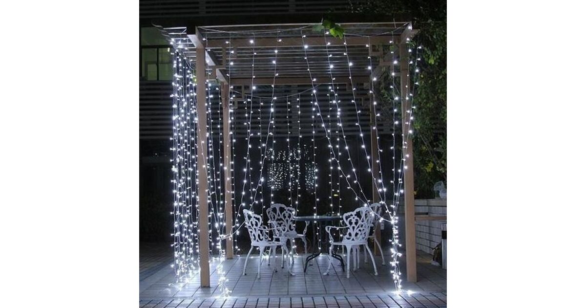Lampki choinkowe sople Alista Home, 5m, 143 LED, IP44, Zimna biel, 8 ...